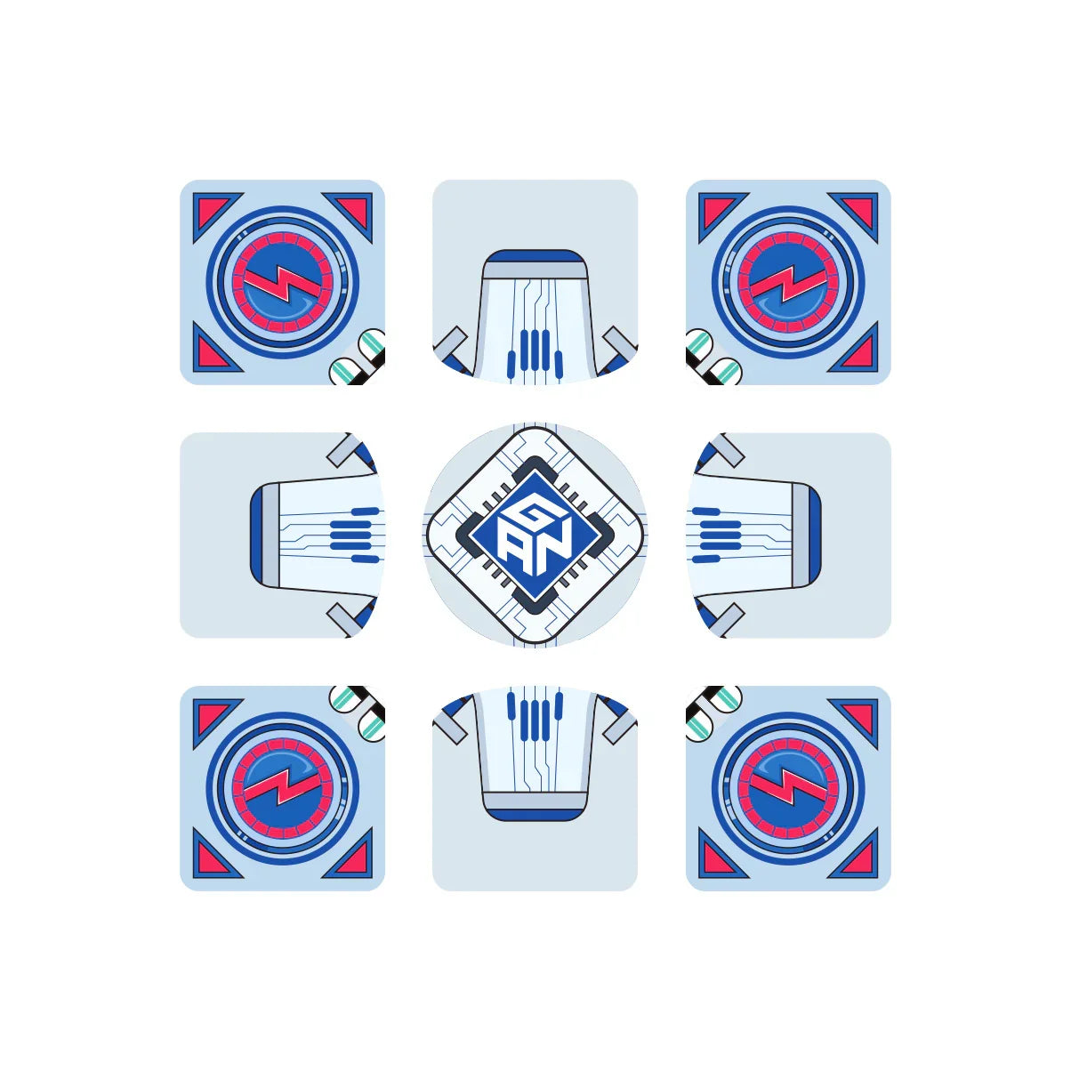 GAN Cube Sticker Set - Customize Your 3x3 Speed Cube | GANCUBE Official ...