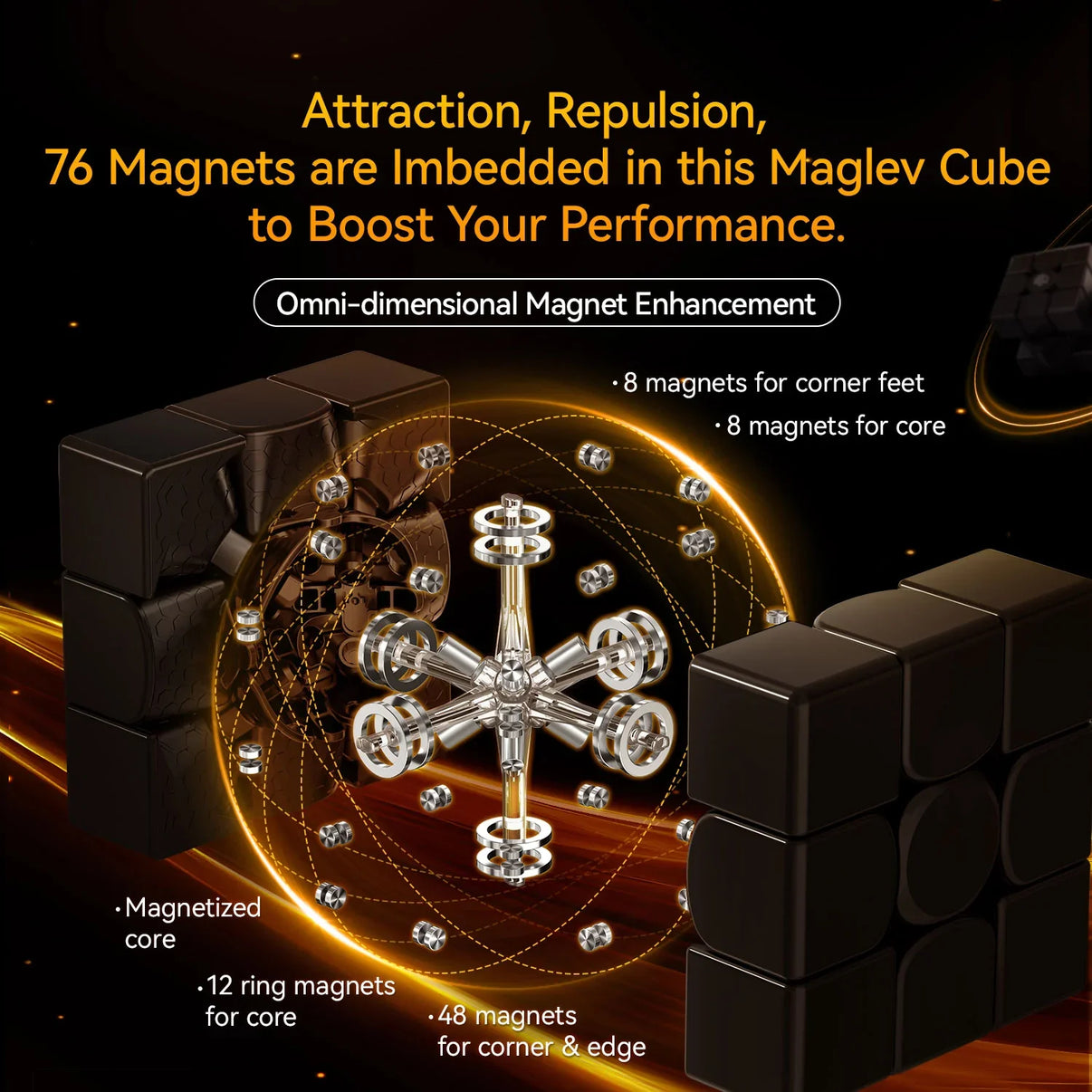 GAN15 Maglev Premium 3x3 Advanced Magnetic Speed Cube | GANCUBE ...