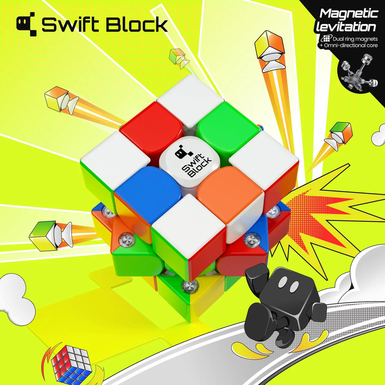 Swift Block 355 M Magnetic 3x3 Speed Cube | GANCUBE Official Website